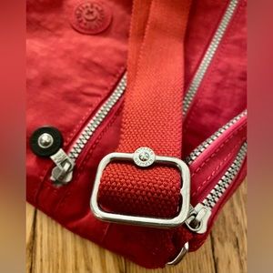 Kipling | Bags | Kipling Alvar Crossbody Bag Adjustable Strap Red Nwt ...